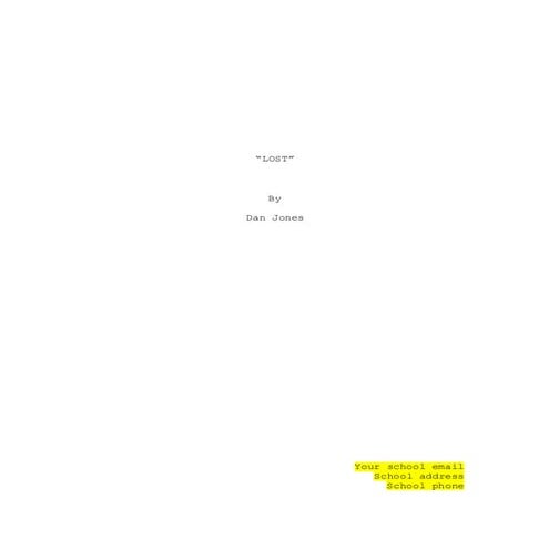 Lost first draft | DOCX | True Crime | Genres