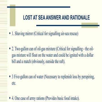 LOST AT SEA ANSWER AND RATIONALE.pptx
