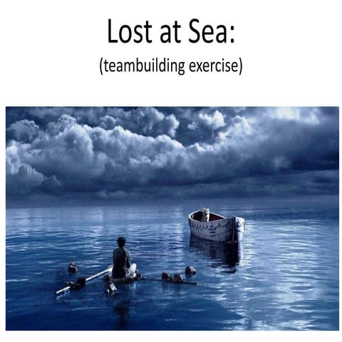 Lost at Sea Team Building Exercise power point slides | PPTX