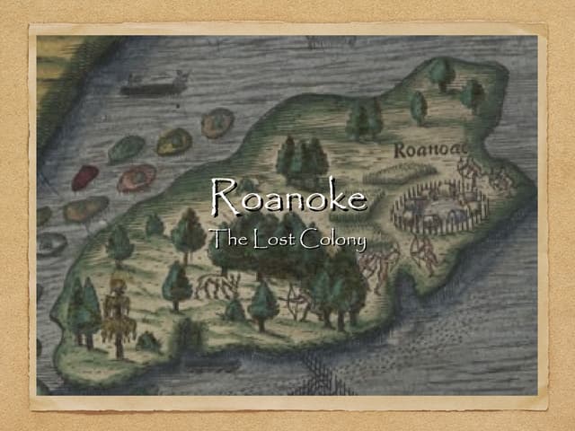 Roanoke, The lost colony | PPTX