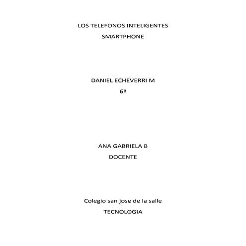 Telefonos inteligentes informatica | PPTX
