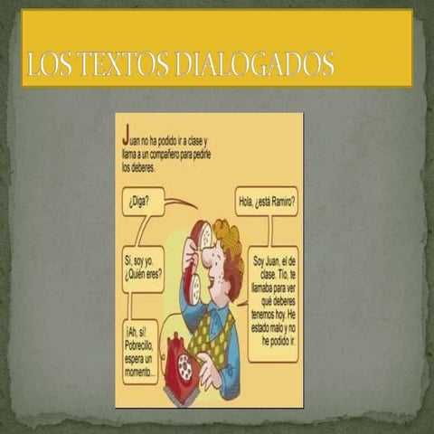 Los textos dialogados | PPTX