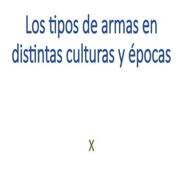 La historia de las armas | PDF