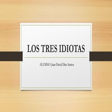 Resumen de la pelicula los 3 idiotas | DOCX