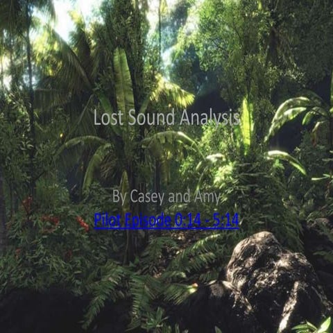Lost sound analysis, by Casey and Amy | PPTX