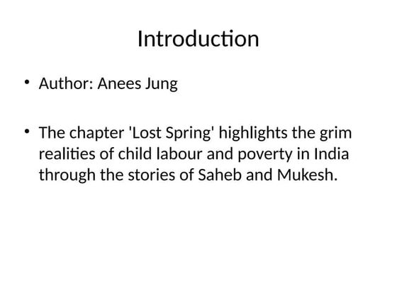 Lost_Spring_Colorful_PPT.pptx the lost spring | PPTX