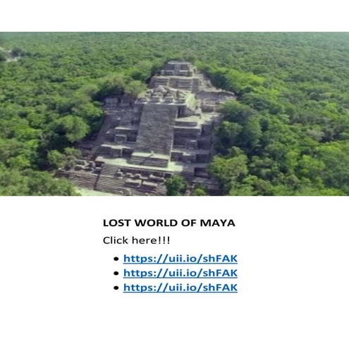 Lost world of maya | PDF