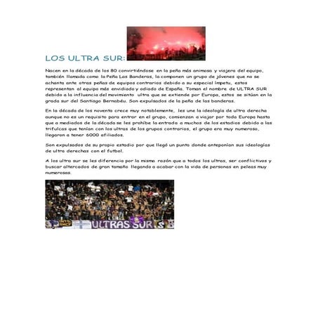 Ultras sur | PPTX