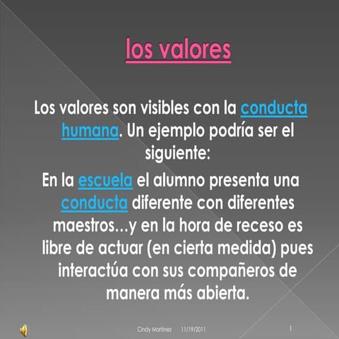 El ser humano y los valores | PPTX