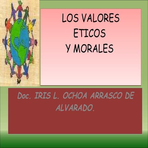 Los valores eticos y morales | PPT