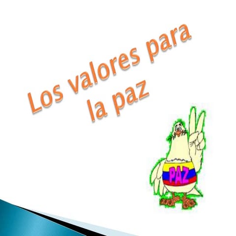 Los valores para la paz | PPTX