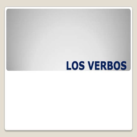 Los verbos | PPTX