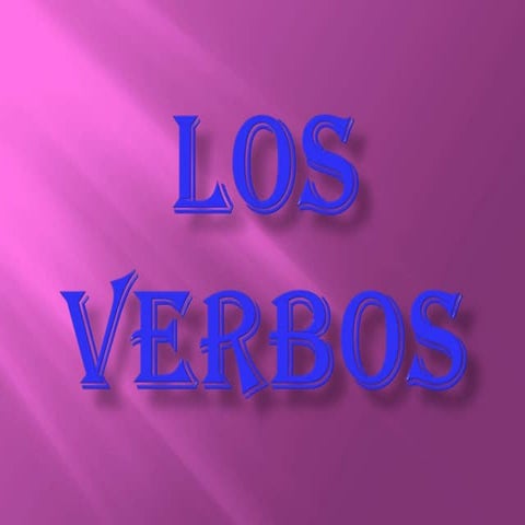 Los verbos | PPTX