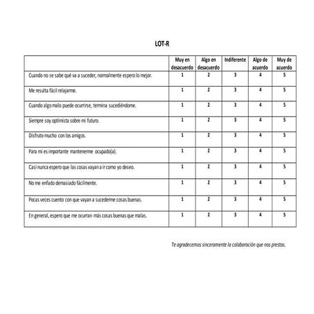 Lot r test | DOCX