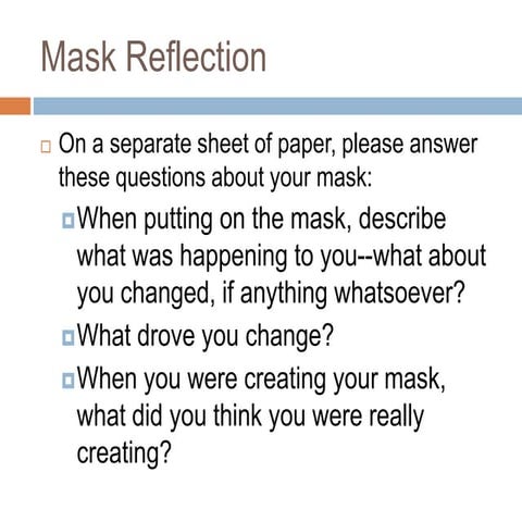 Lotf masks reflection | PPT
