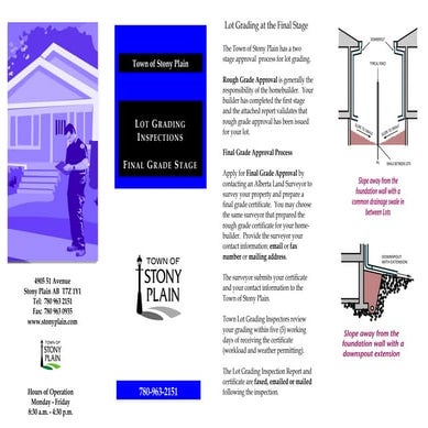 Lot Grading Inspections - Brochure | PDF