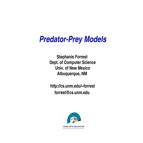 Lotka-Volterra model ( Predator prey model) | PDF