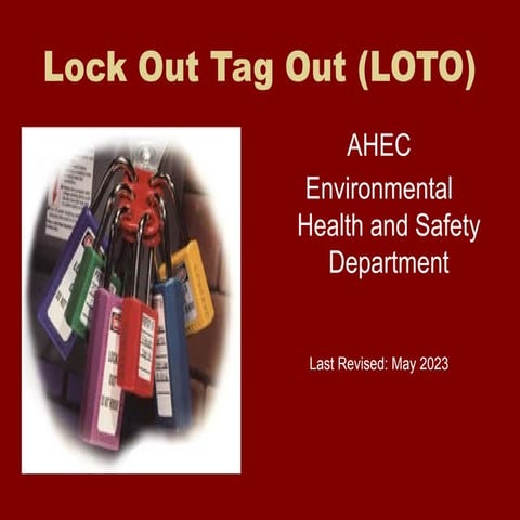loto ppt.pptx for lockout tag out necessity | PPTX