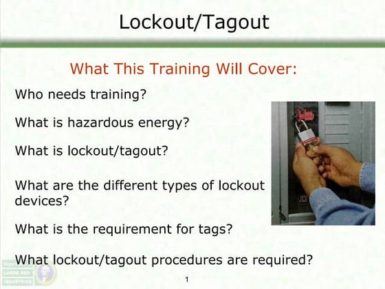 LOTO Training.ppt | Technology & Computing