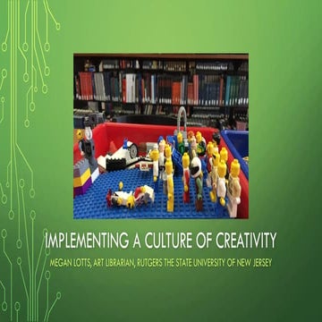 Implementing a Cuture of Creativity | PDF