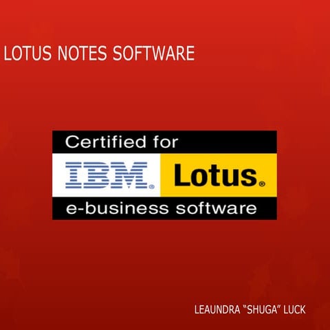Lotus notes software[1]-3 | PPT