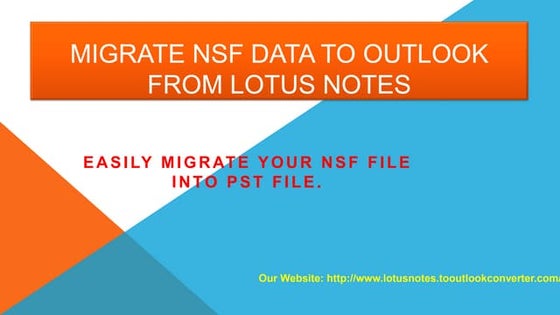 Access lotus notes database in outlook | PPT