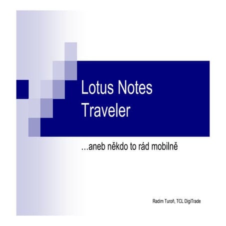 Lotus Traveler | PDF