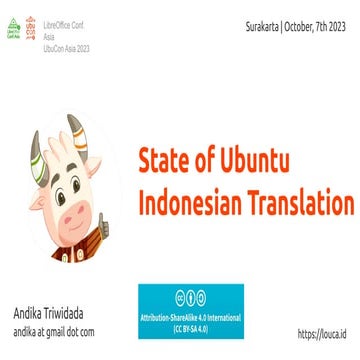State of Ubuntu Indonesian Translation | PPT