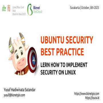 Louca23 Yusuf Hadiwinata Linux Security Bestpractice Ppt