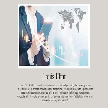 From Past to Future: Louis Flint's Interdisciplinary Exploration | PDF