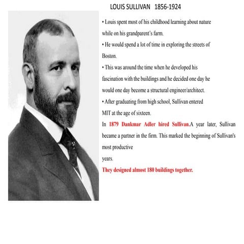 Louis sullivan | PPTX