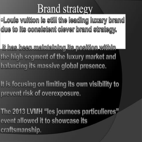 Louis vuitton is still the leading luxry brand2t | PPT