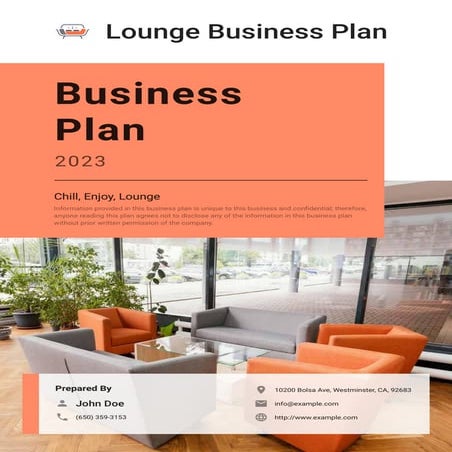 Lounge Business Plan Example | Upmetrics | PDF
