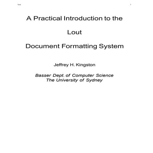 Lout example | PDF