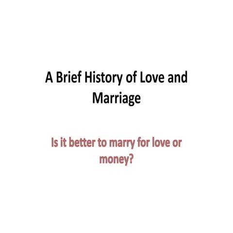 History of Love | PPTX