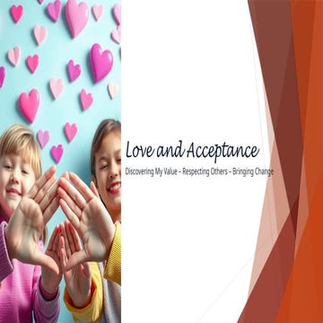 Love-and-Acceptance-a School Orienataion program on love and Acceptance ...