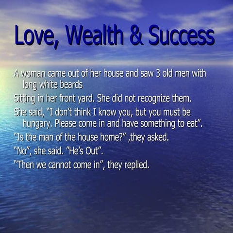 Love, Wealth & Success 1 | PPS