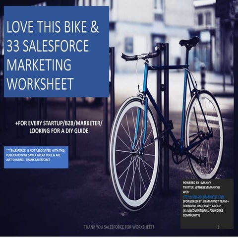 The Free 33 Sales Marketing Salesforce Worksheet | PDF | Business ...
