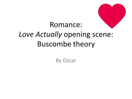 Love Actually Opening Sequence Analysis | PPTX