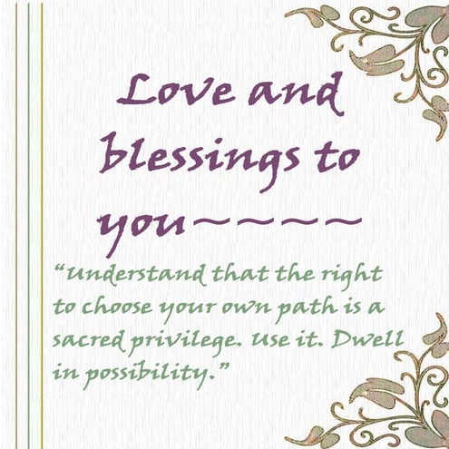 Love And Blessings To You | DOCX
