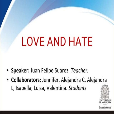 Love and hate | PPTX