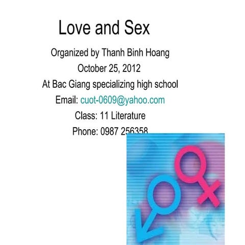 Love and sex | PPT