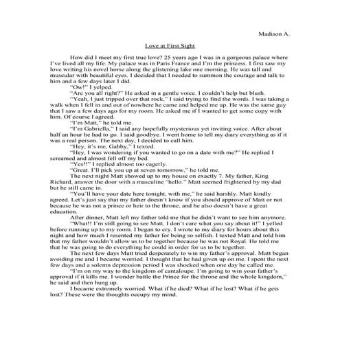 Love at first sight | PDF