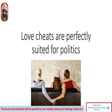 Love cheats are perfectly suited for politics | PPTX