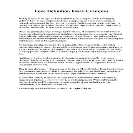 Definition Of Love Essay.pdf