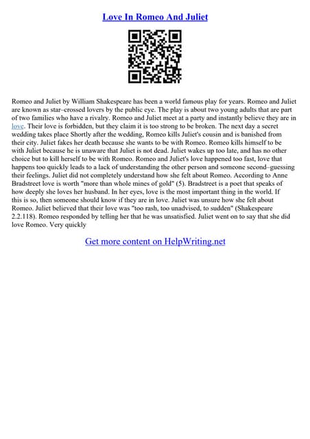 Themes In Romeo And Juliet | PDF