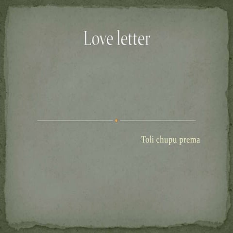 Love letter | PPTX