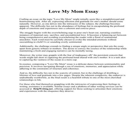 Love My Mom Essay.pdf