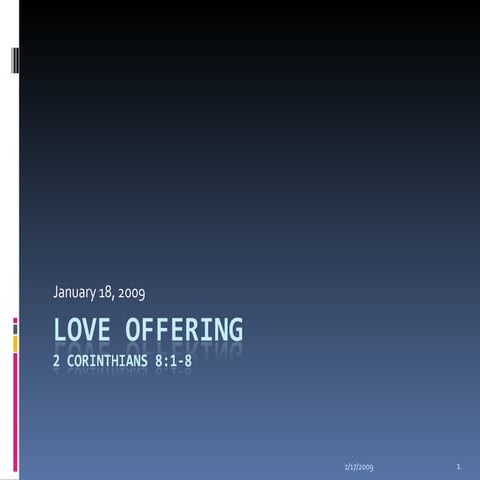 Love Offering | PPT