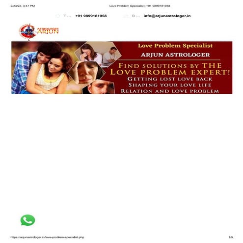 Love Problem Specialist | PDF